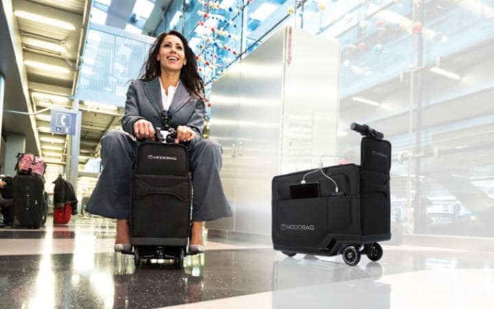 Modobag Introduces World's First Motorized, Rideable Carry-on Bag ...