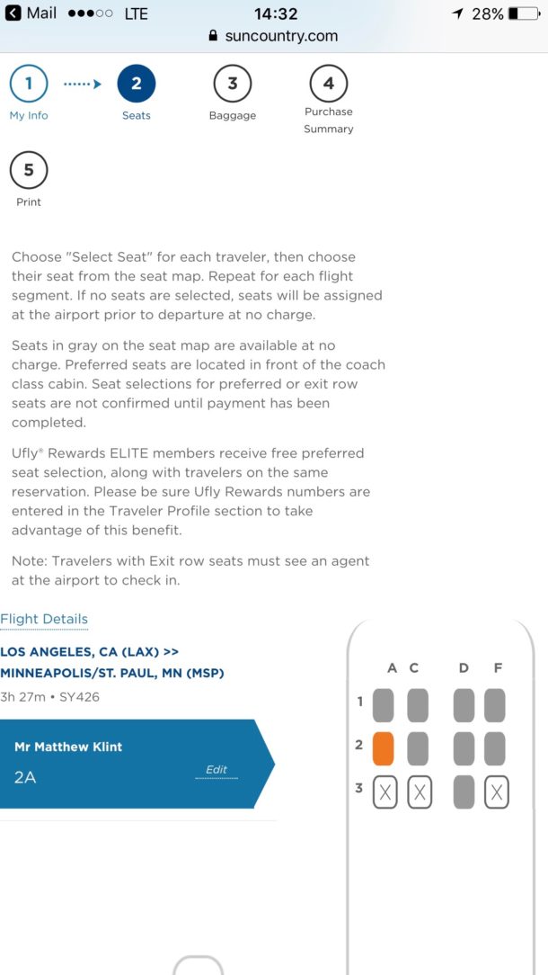Review: Sun Country First Class Los Angeles to Minneapolis - Live and ...