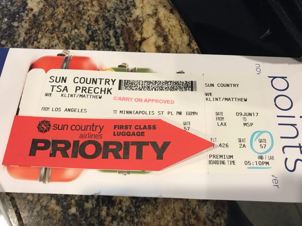 Review: Sun Country First Class Los Angeles to Minneapolis - Live and ...