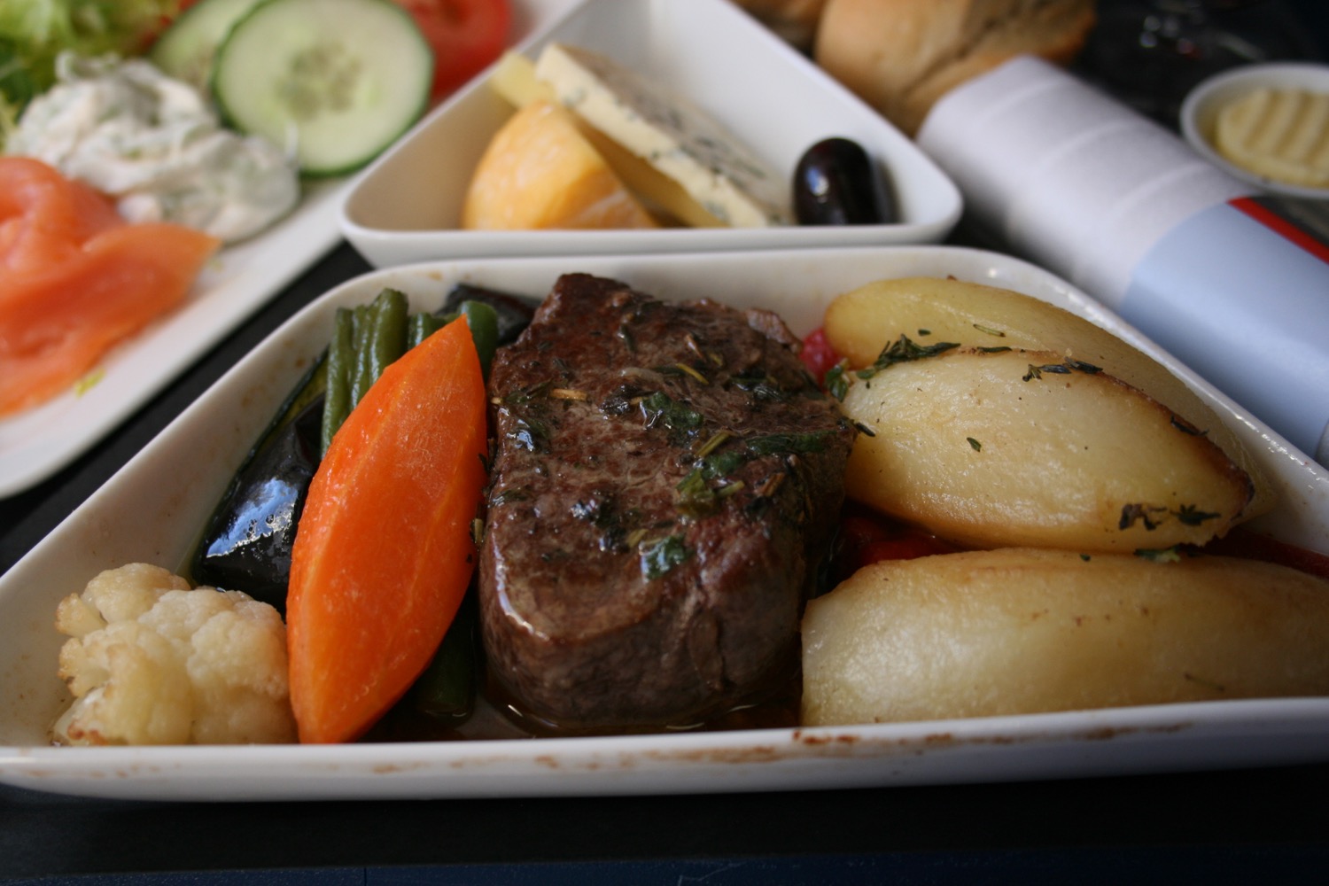 A Perfect Steak on Austrian Airlines - Live and Let's Fly