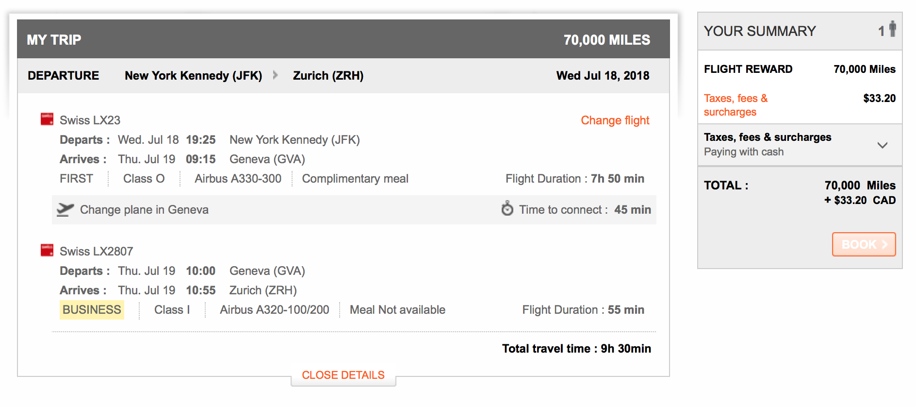 Hurry! Aeroplan Allowing SWISS First Class Bookings! - Live and Let's Fly