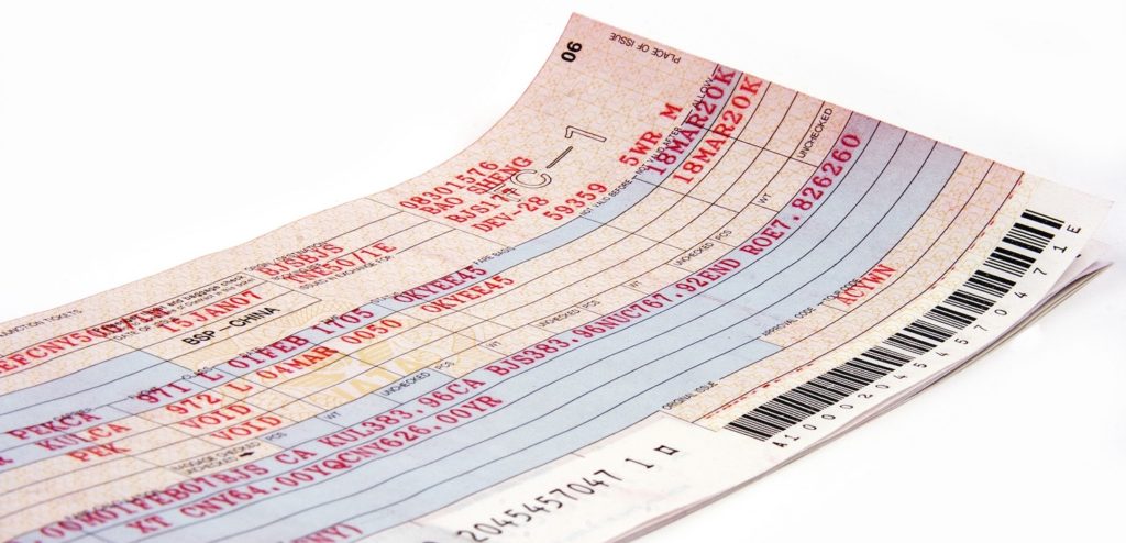 United Airlines Honors Ancient Paper Ticket - Live and Let's Fly