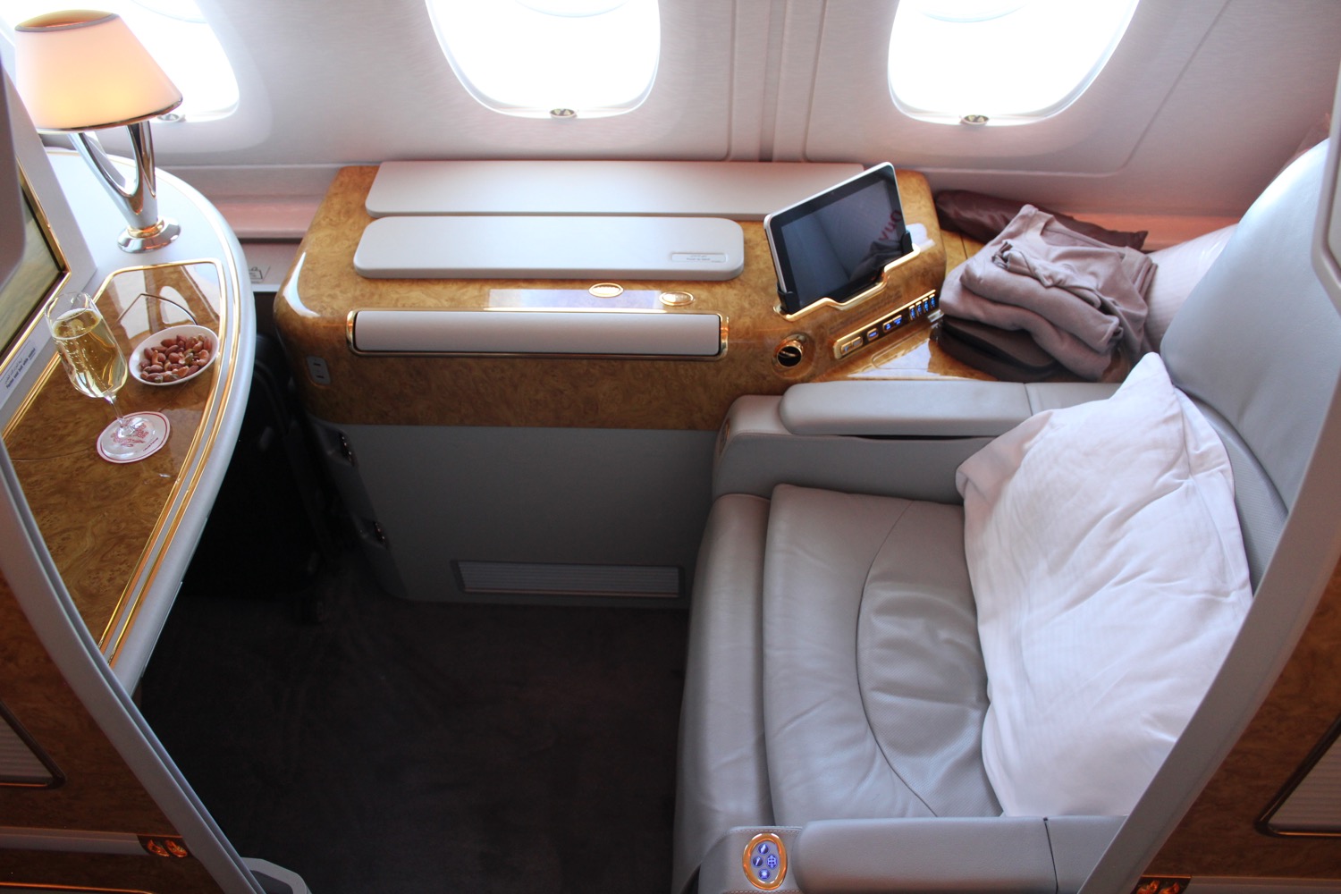 Review: Emirates A380 First Class Los Angeles to Dubai - Live and Let's Fly