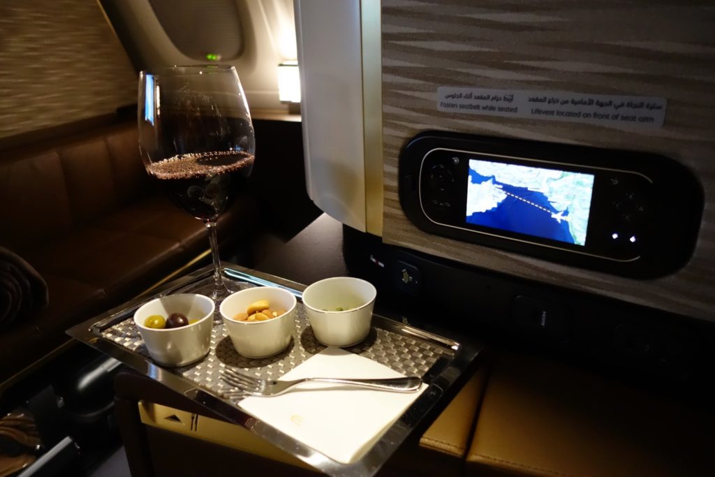A Decadent Meal in Etihad First Class - Live and Let's Fly