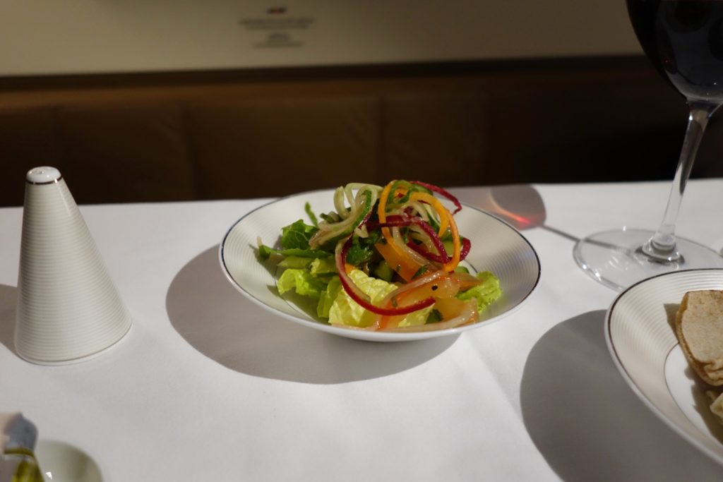 A Decadent Meal in Etihad First Class - Live and Let's Fly