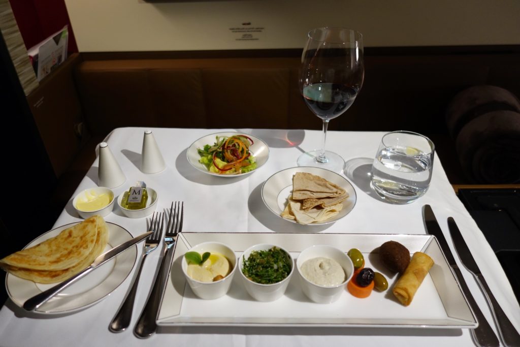 A Decadent Meal in Etihad First Class - Live and Let's Fly