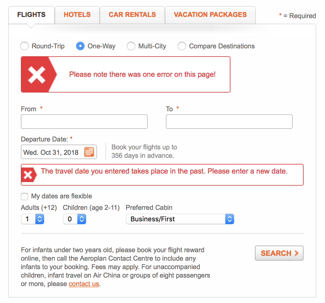 Aeroplan’s Annoying "Time Travel" Issue... - Live and Let's Fly