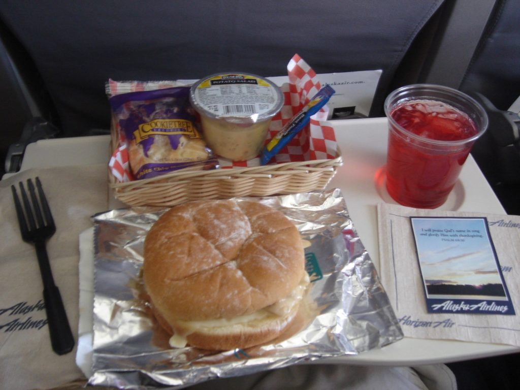 My First Meal On Alaska Airlines - Live and Let's Fly