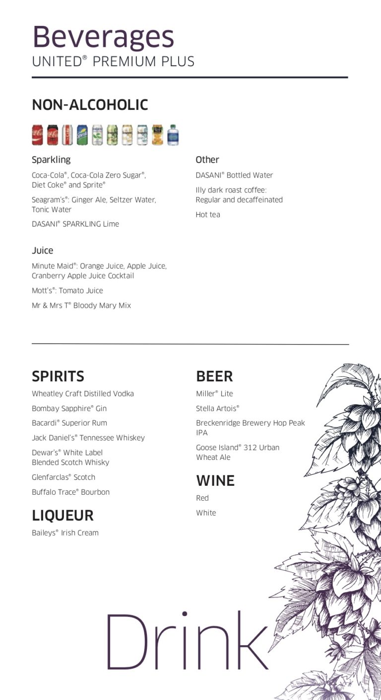 What Meal Service Looks Like In United Premium Plus (Premium Economy ...