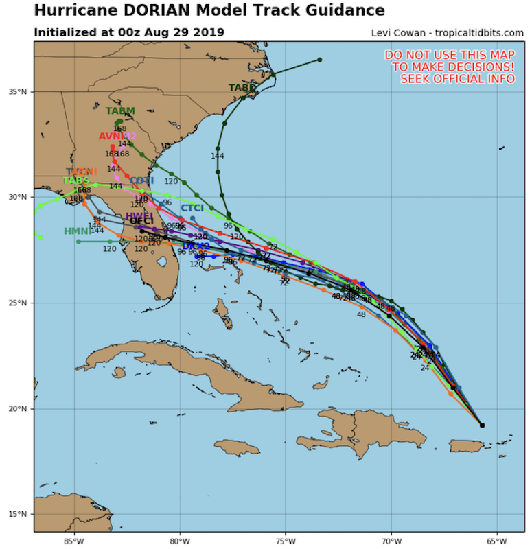 Tough Decisions In The Path of Hurricane Dorian - Live and Let's Fly