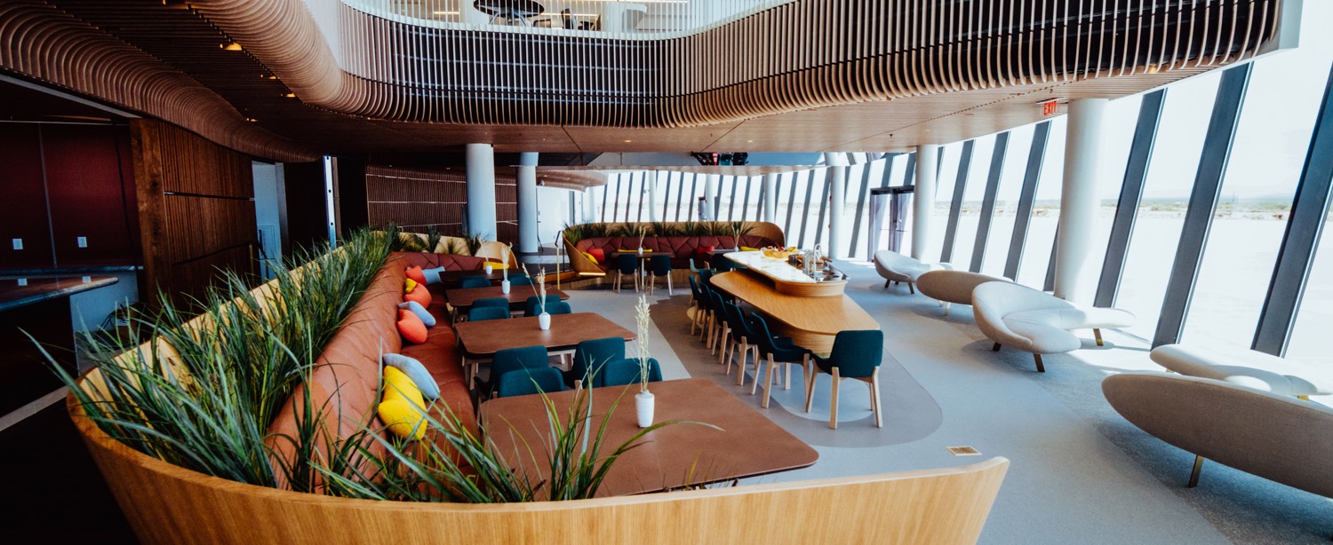 Virgin Galactic's Swanky New Spaceport Lounge - Live and Let's Fly