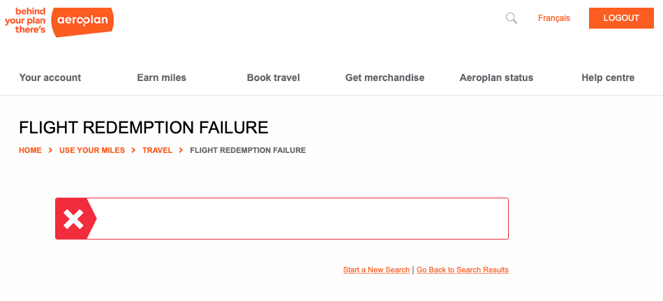 O (Air) Canada: Problems At Aeroplan - Live and Let's Fly