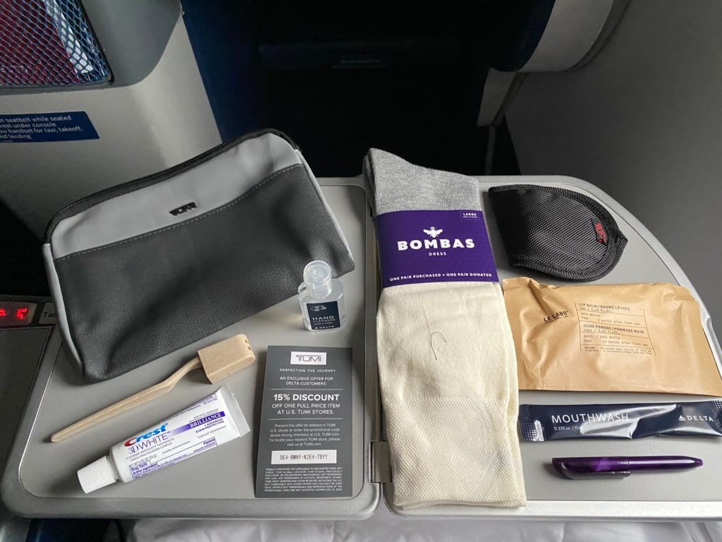 Delta's Outstanding TUMI Amenity Kit - Live and Let's Fly
