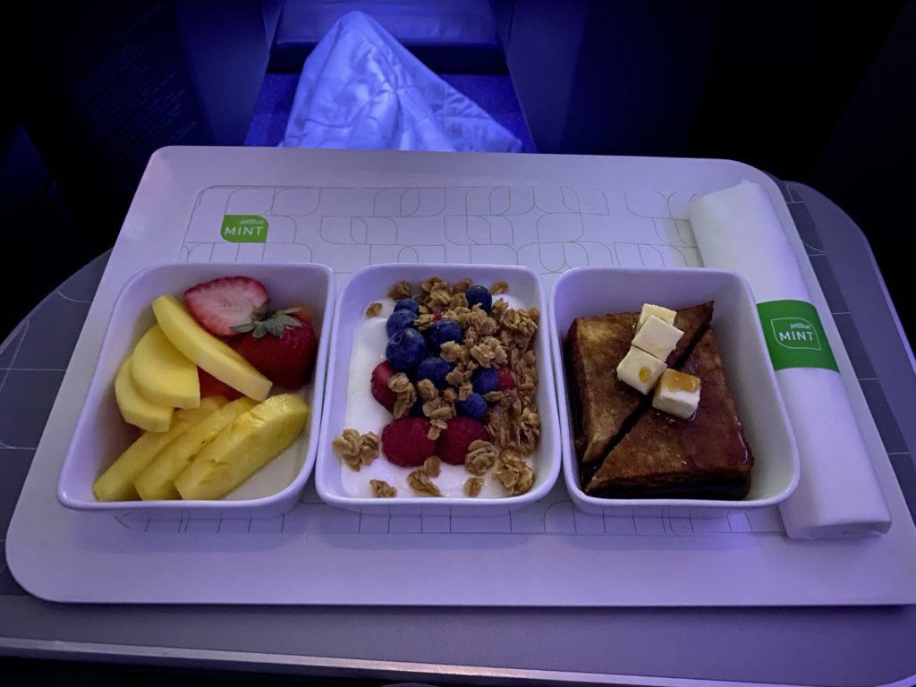 Breakfast In JetBlue Mint - Live and Let's Fly