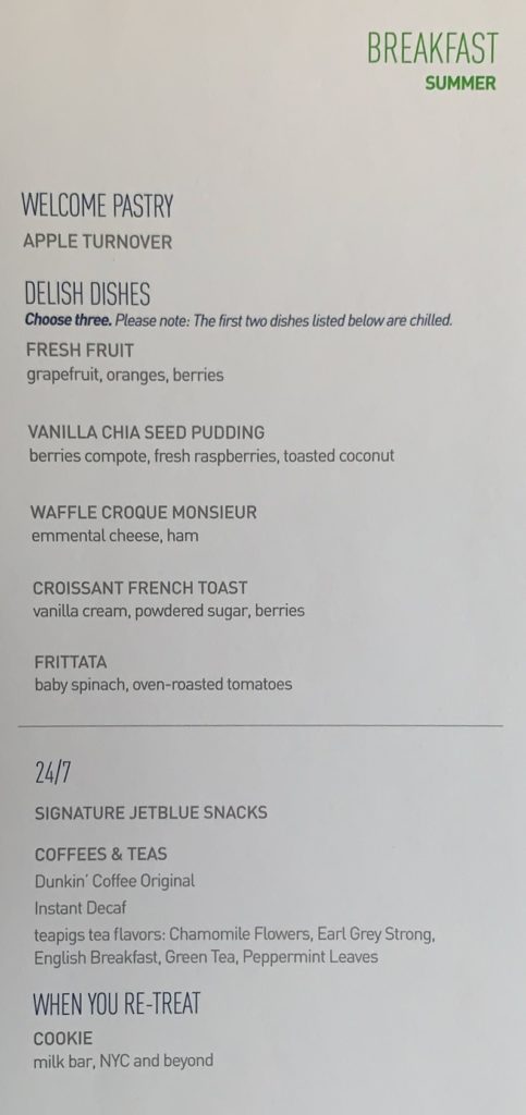 Pictures: JetBlue Restores Meal Service To Mint (And It Looks Tasty As ...