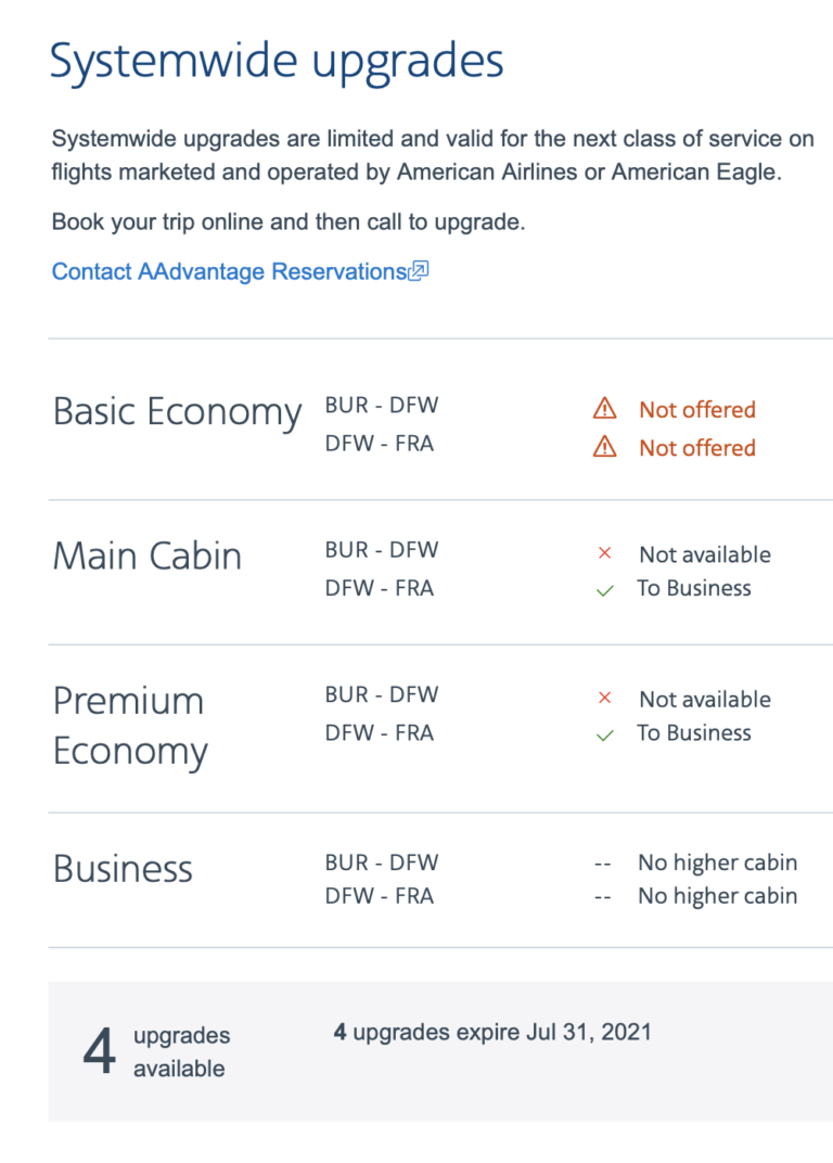 American Airlines Limits Upgrade Transparency - Live and Let's Fly