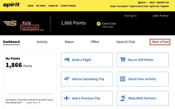 How To Pool Points With Spirit Airlines - Live and Let's Fly