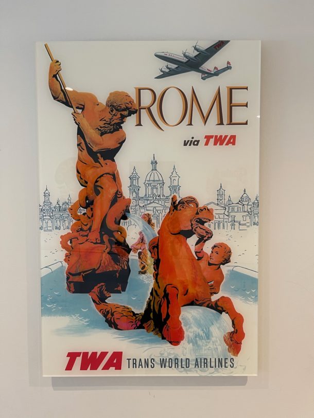 Vintage TWA Travel Posters - Live and Let's Fly
