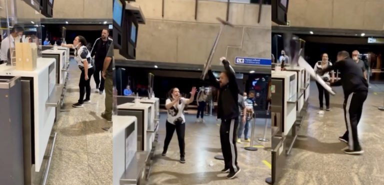 Passenger Turns Violent After Weather Delay, Uses Pole To Attack ...