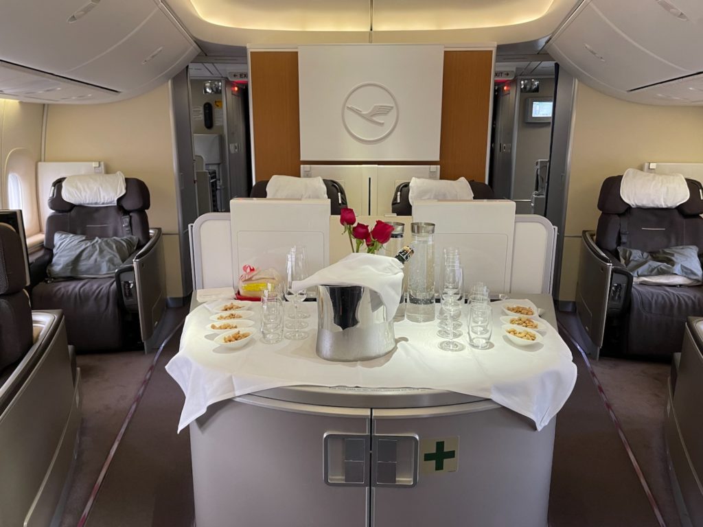 Traveling In Lufthansa First Class With My Family, A 747-8 Flight ...