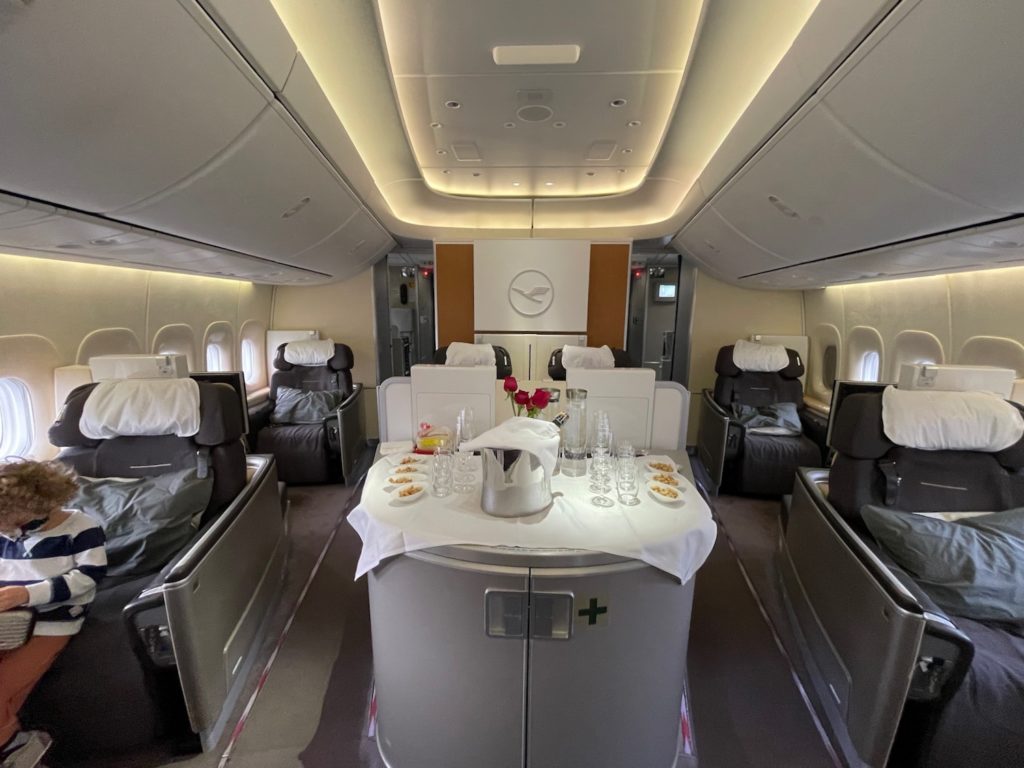 Traveling In Lufthansa First Class With My Family, A 747-8 Flight ...