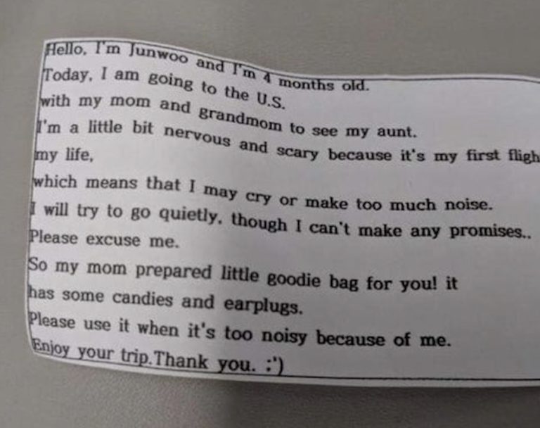 Cute: Mom Distributes "Crying Baby Care Kits" On Transpacific Flight ...