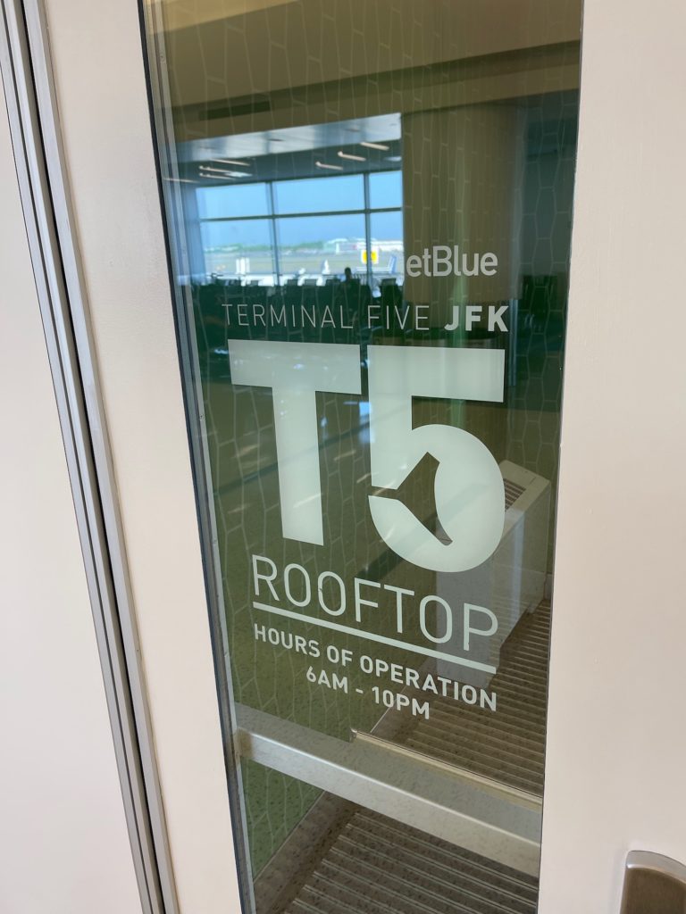 JetBlue's Swanky JFK T5 Rooftop Terrace - Live and Let's Fly
