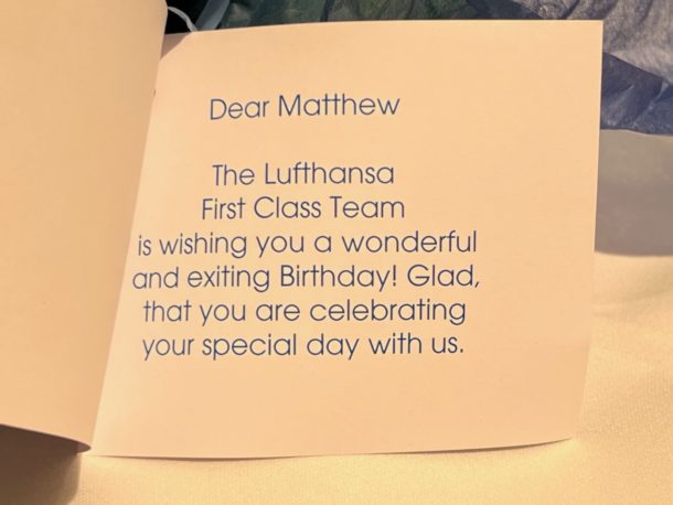 My Unforgettable Birthday Surprise In Lufthansa First Class Terminal ...