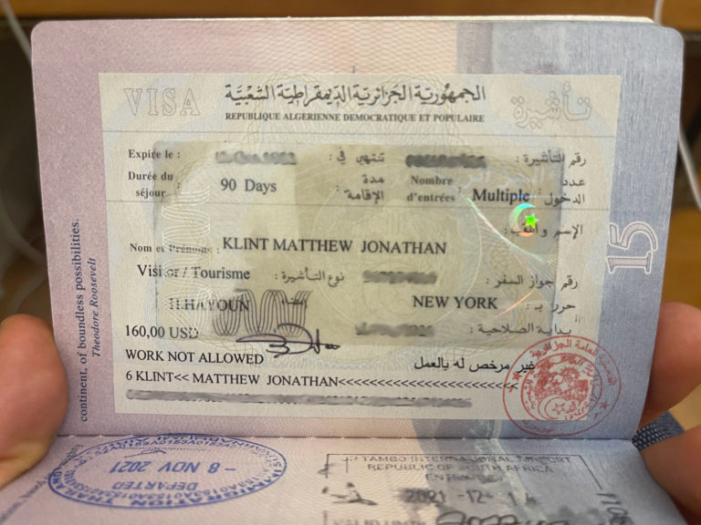 How To Obtain A Visa To Algeria - Live and Let's Fly