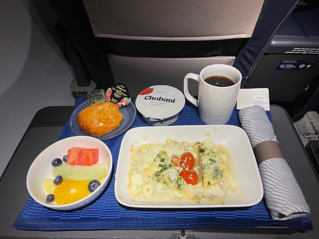Green Chili Frittata On United Airlines - Live and Let's Fly