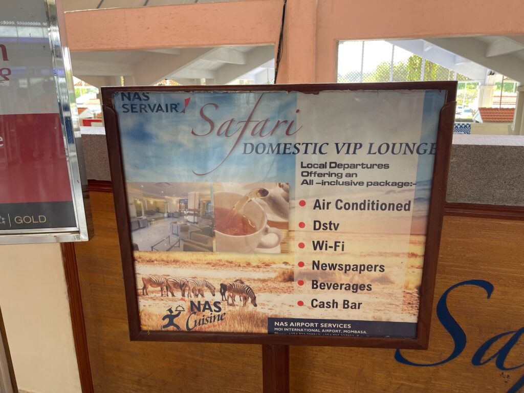 Review: Safari Comfort Lounge Mombasa Airport (MBA) - Live and Let's Fly