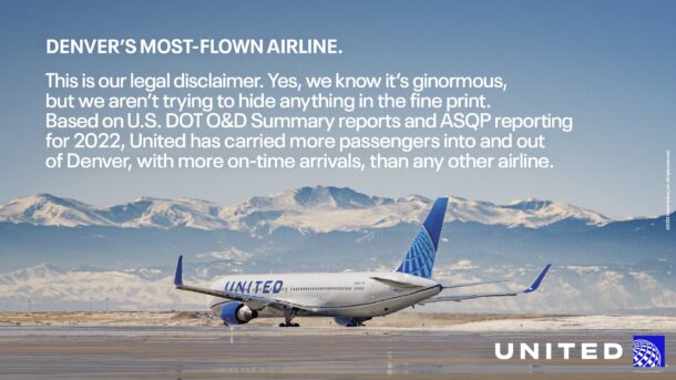 Dueling Ads From United Airlines And Southwest Airlines In Denver ...