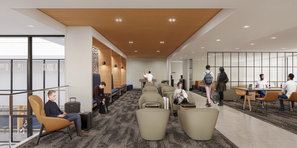 Hard Hat Tour: New United Club Lounge In Denver - Live and Let's Fly