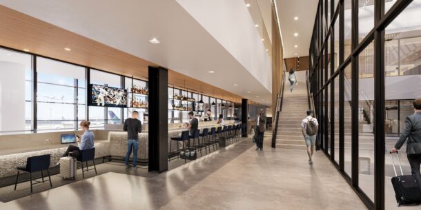 Hard Hat Tour: New United Club Lounge In Denver - Live and Let's Fly