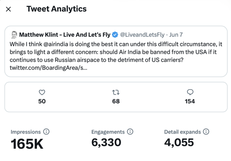 Should Air India Be Banned From USA For Utilizing Russian Airspace? - Live and Let's Fly