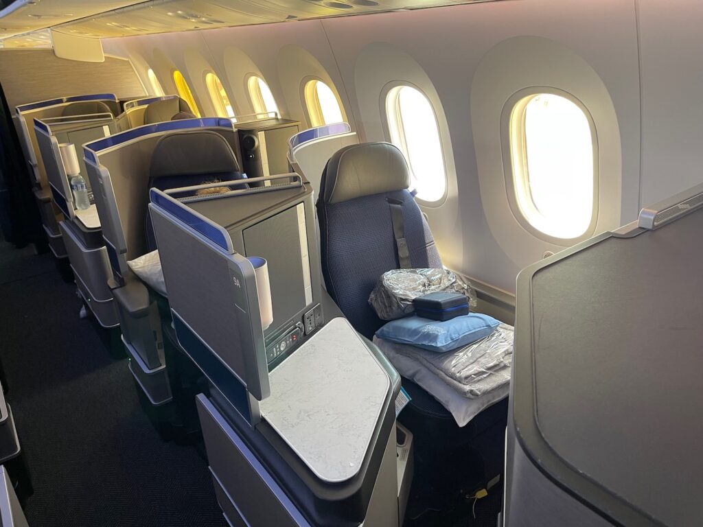 Traveling In United Airlines Polaris Business Class With My Family, A ...