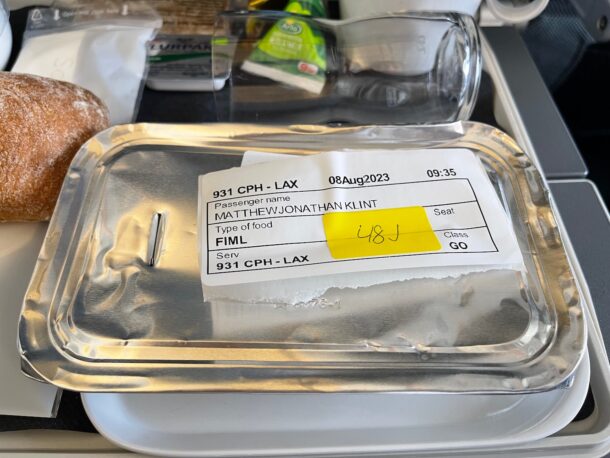 My Premium Menu Experience On SAS (Order A Business Class Meal In ...