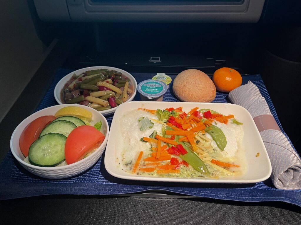Vegan Meal In United Airlines Business Class - Live and Let's Fly
