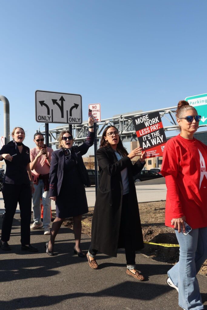 AOC Claims American Airlines Flight Attendants Are Sleeping In Cars ...
