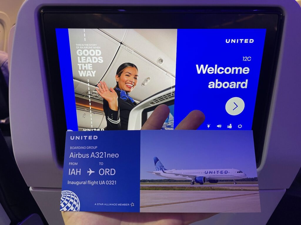 Review: United Airlines A321neo Economy Class (Inaugural Flight) - Live ...