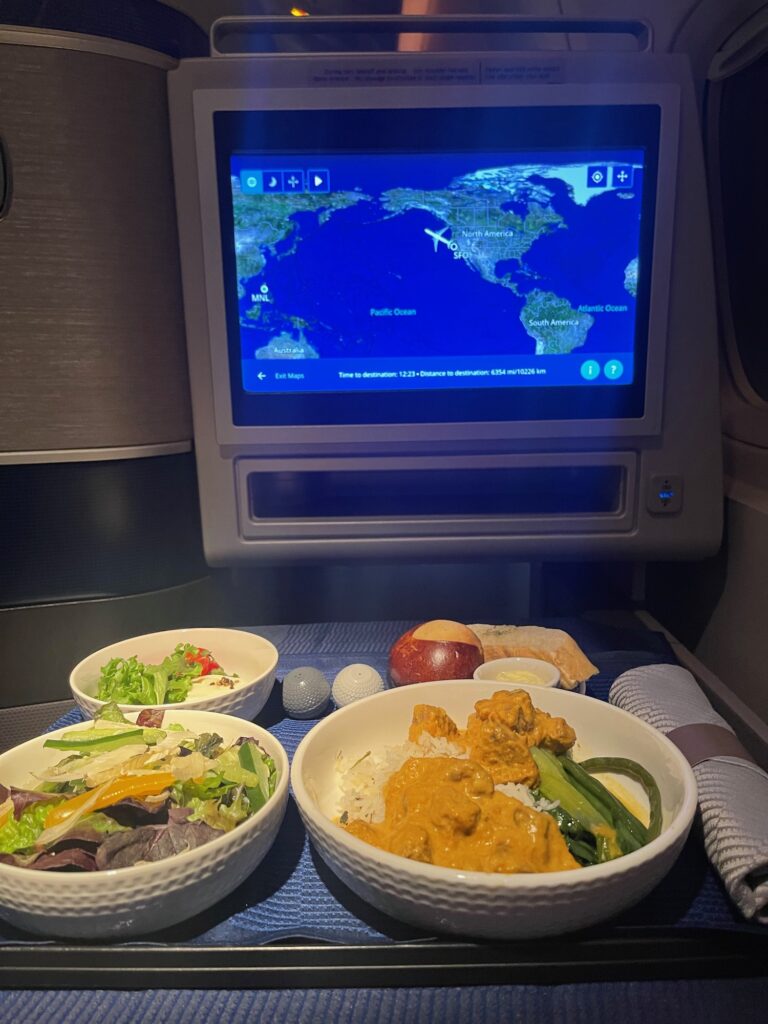 Filipino Food On United Airlines: Beef Kare-Kare - Live and Let's Fly