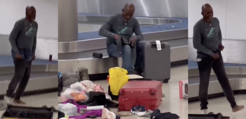 Crazy: Man Helps Himself To Unclaimed Luggage, Tries On Clothes At ...
