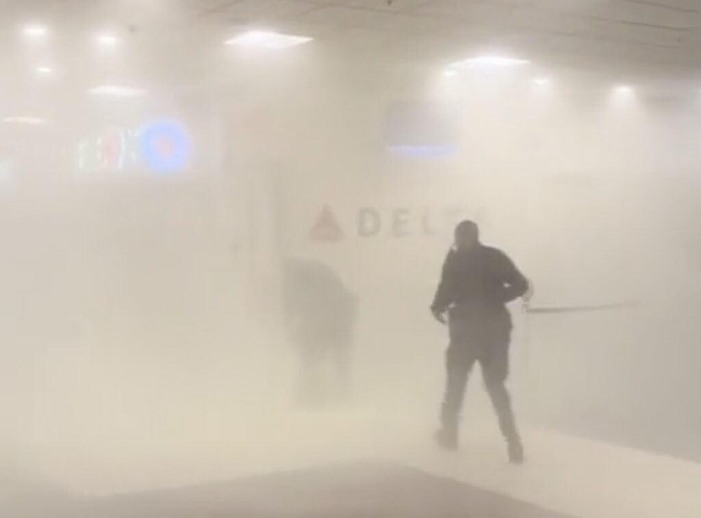 Must Watch: Delta Air Lines Passenger Grabs Fire Extinguisher And ...