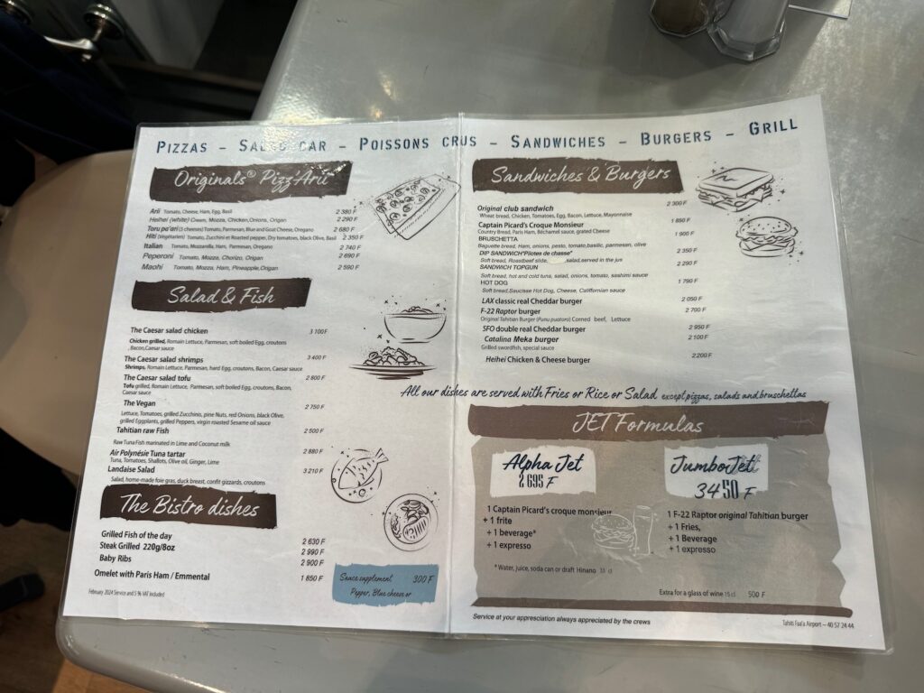 L'Aviation Restaurant: Tahiti Airport Review 2025