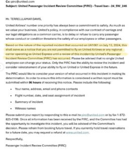 Terrell Davis Claims United Airlines Banned Him, United Says Not So ...