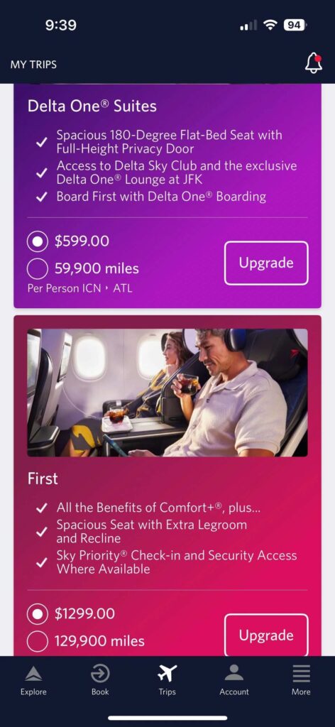 Bewildering Upgrade Pricing On Delta Air Lines - Live and Let's Fly