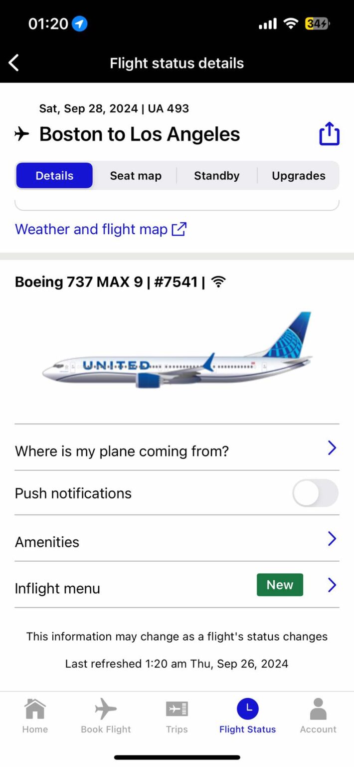United Airlines Now Offers Digital Food + Beverage Menus - Live and Let ...