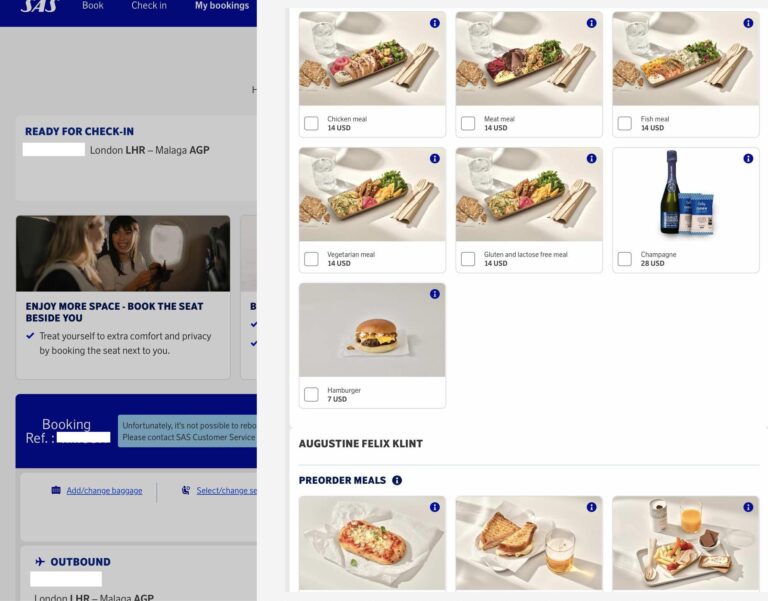SAS Buy-On-Board Meals Within Europe: Delicious And Healthy - Live and ...