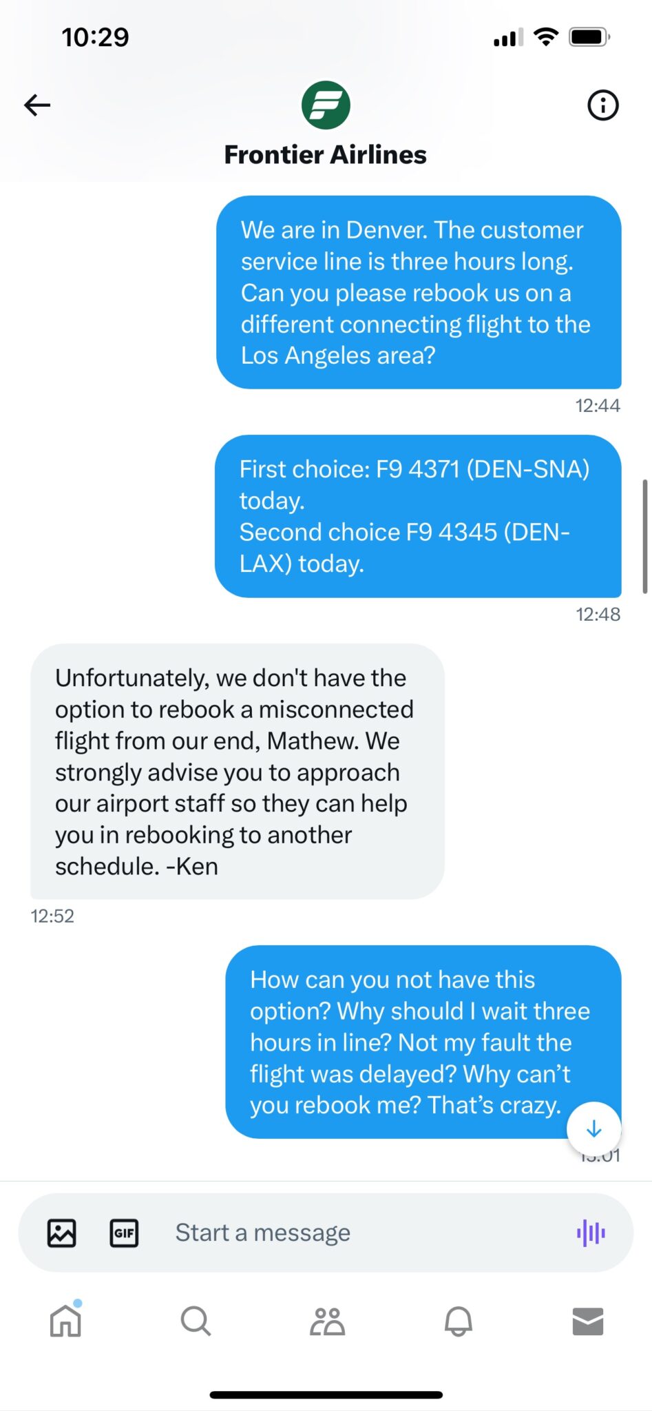Frontier Airlines' Absurdly Incompetent Customer Service - Live and Let ...