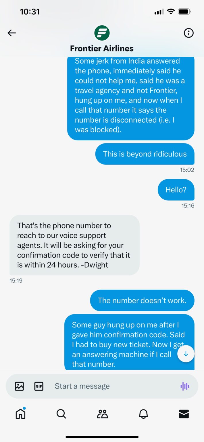 Frontier Airlines' Absurdly Incompetent Customer Service - Live and Let ...